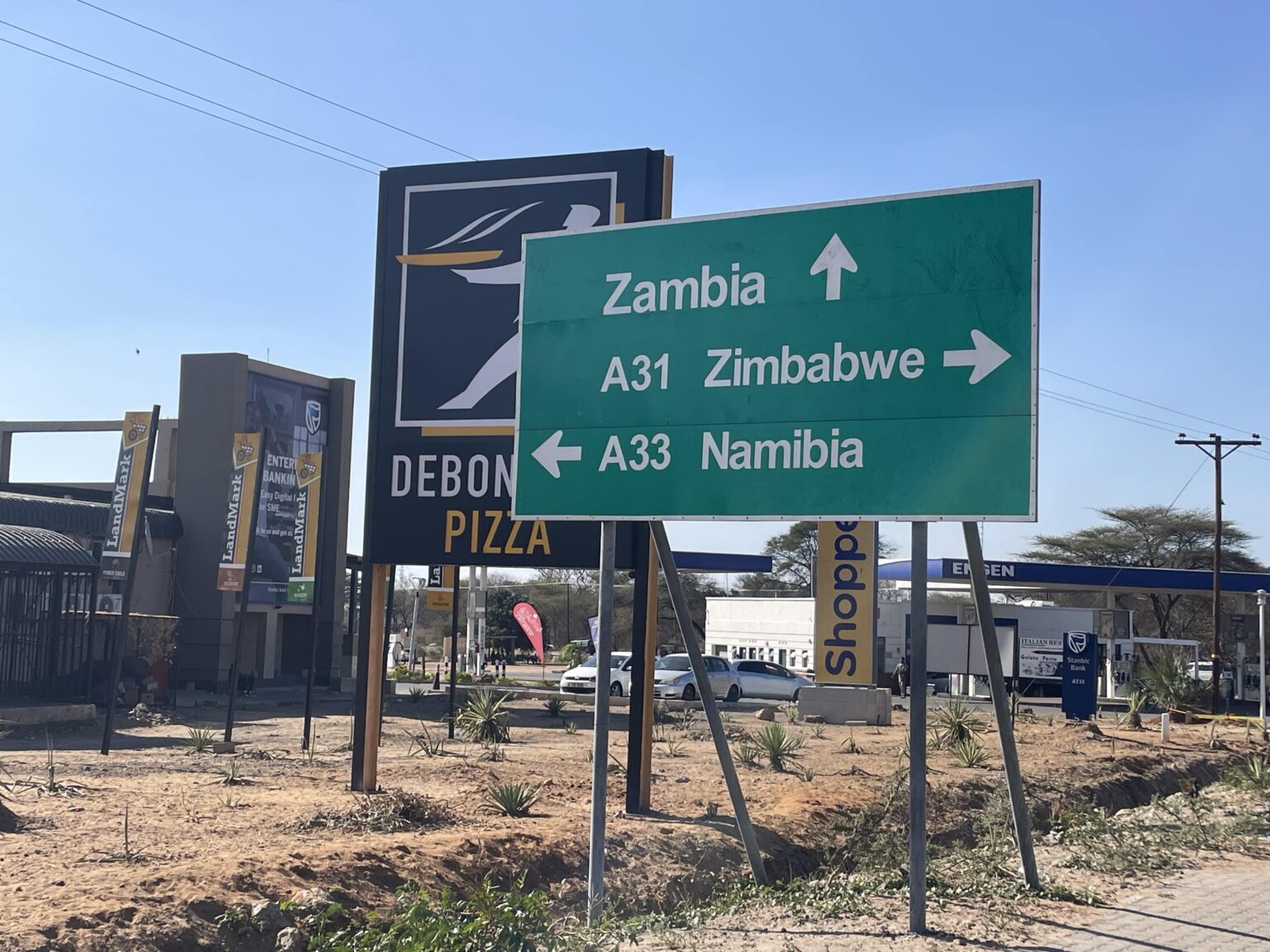 Crossing the border from Botswana to Zambia - WhirledAway